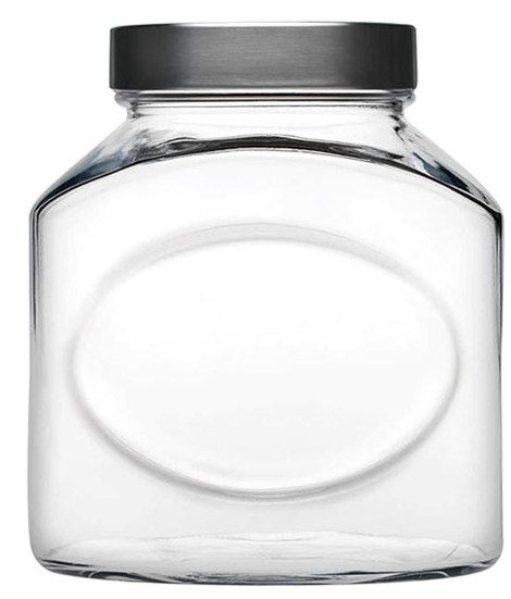 Банка д/сыпучих продуктов Pasabahce Ellipse 2,5л стекло, крышка металл ...